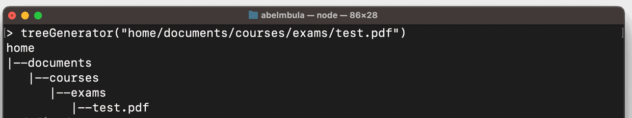 Code your own Bash "tree" command from scratch in JavaScript | software engeneer and CS instructor